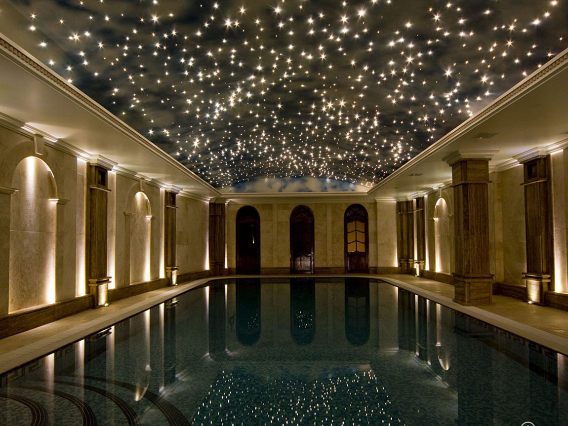 Fiber optic sauna lighting kits for saunas, spas and hammams